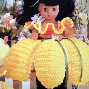 Miss Daffodil Music Box Doll and Pillow Doll by Fibre Craft - Etsy