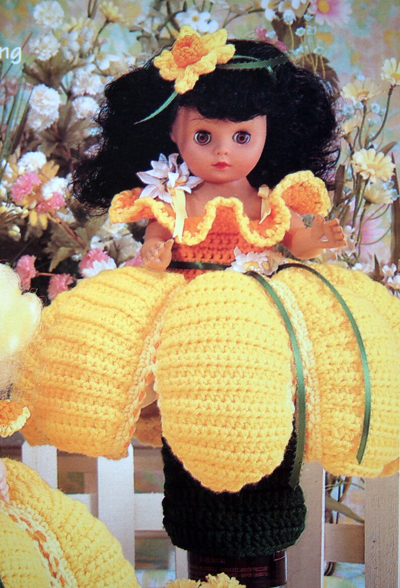 Miss Daffodil Music Box Doll and Pillow Doll by Fibre Craft - Etsy