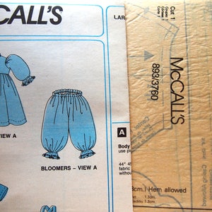 Stuffed Bunny in Three Sizes and Clothes Mccall's Crafts 3760 Vintage ...