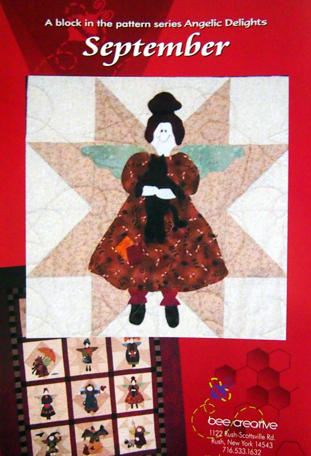 September - A Block in the Pattern Series Angelic Delights by Bee ...