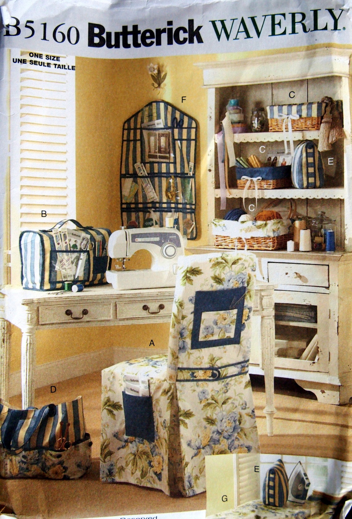 Waverly Sewing Room Items Butterick B5160 Uncut Sewing Pattern 2007 - Etsy