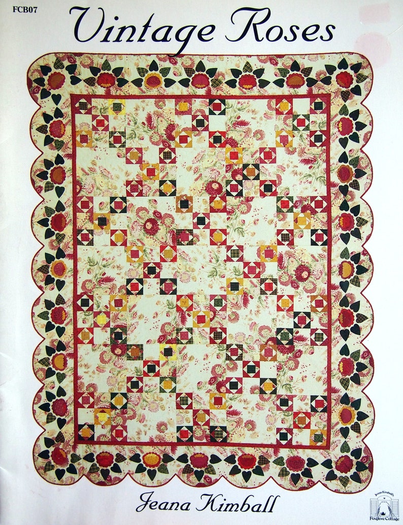 Vintage Roses by Jeana Kimball Vintage Quilt Pattern Leaflet 1999 - Etsy