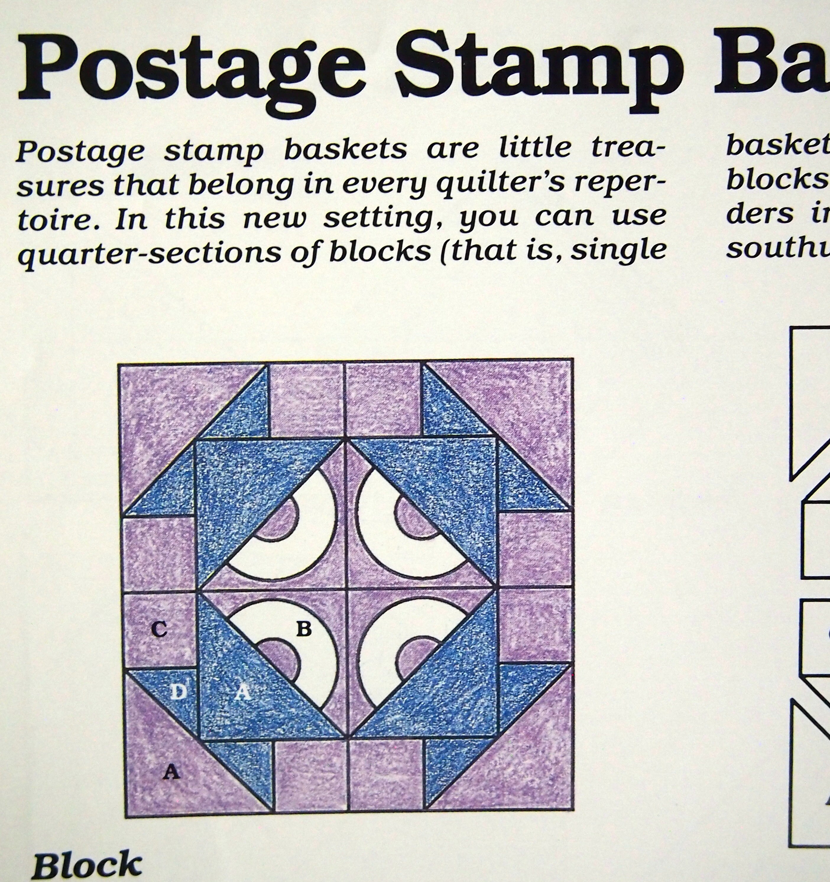 Postage Stamp Basket with Template by Spinning Spools - Etsy