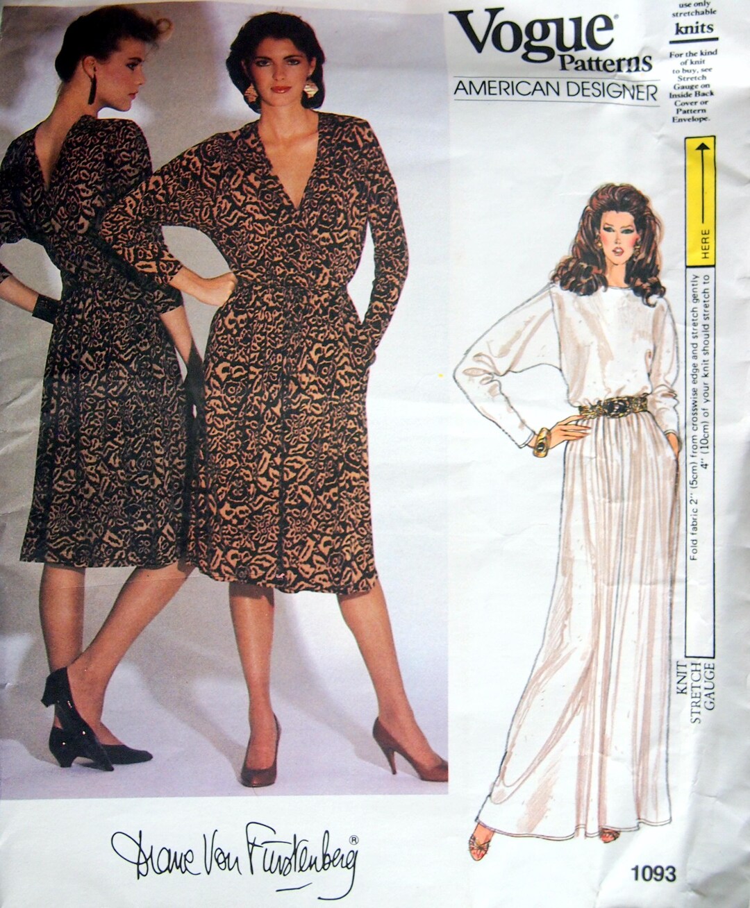 Misses' Dress - Diane Von Furstenberg - Vogue American Designers Size ...