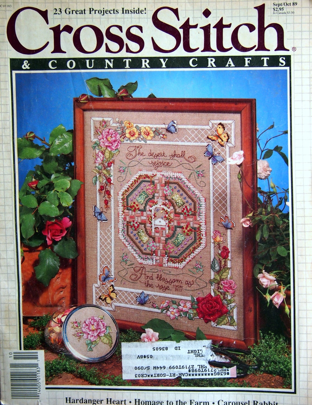 Cross Stitch and Country Crafts Vintage Cross Stitch Pattern Magazine ...