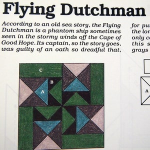 Flying Dutchman (with Template) by Spinning Spools Vintage Quilt ...