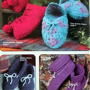 Big Book of Slippers Vintage Crochet Pattern Booklet 1997 - Etsy
