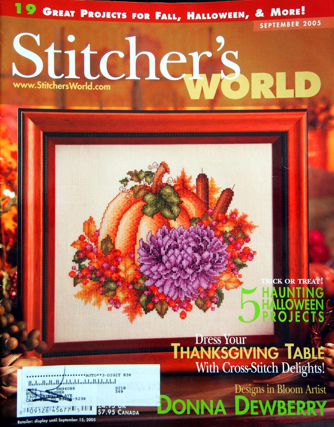 Stitcher's World Cross Stitch Pattern Magazine September - Etsy