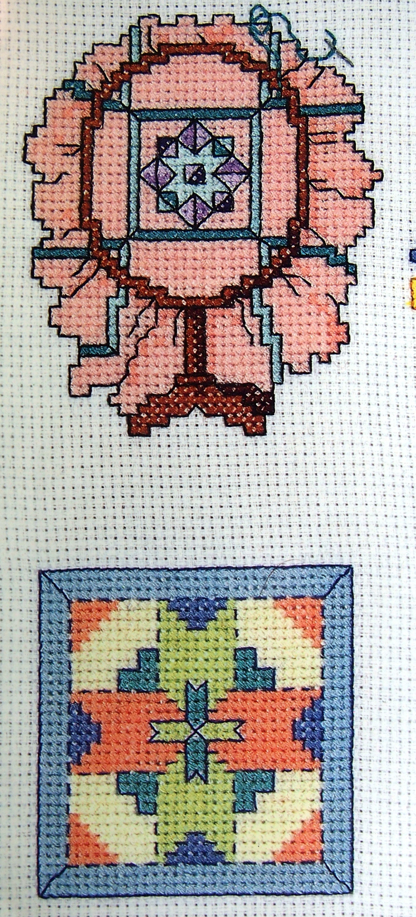 Mini Motif Designs for Needlework Country Vintage Counted Cross Stitch ...