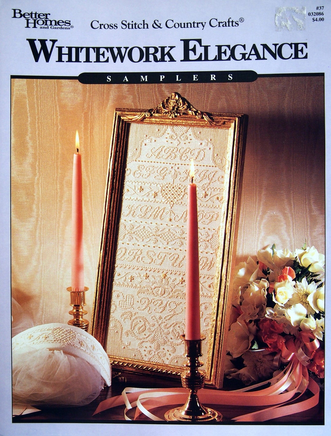 Whitework Elegance Sampler by Cross Stitch & Country Crafts Vintage Counted Cross Stitch Pattern ...