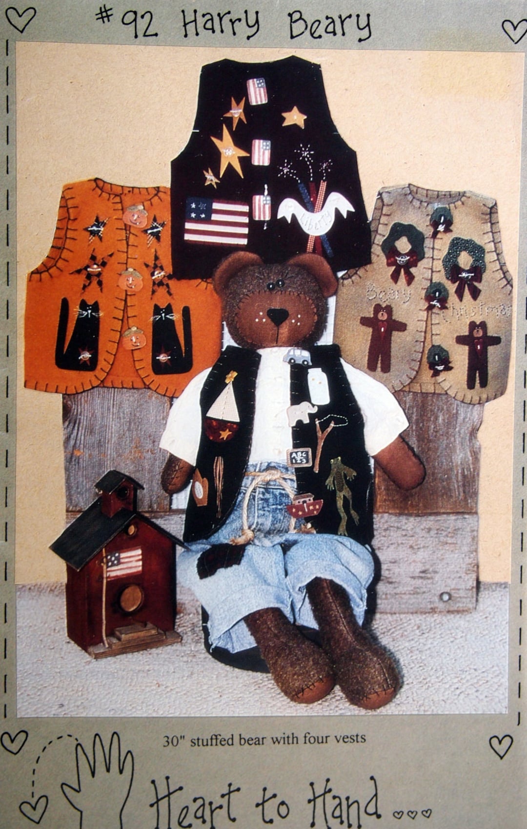 Harry Beary by Kathi Campbell and Heart to Hand Vintage Uncut Sewing ...