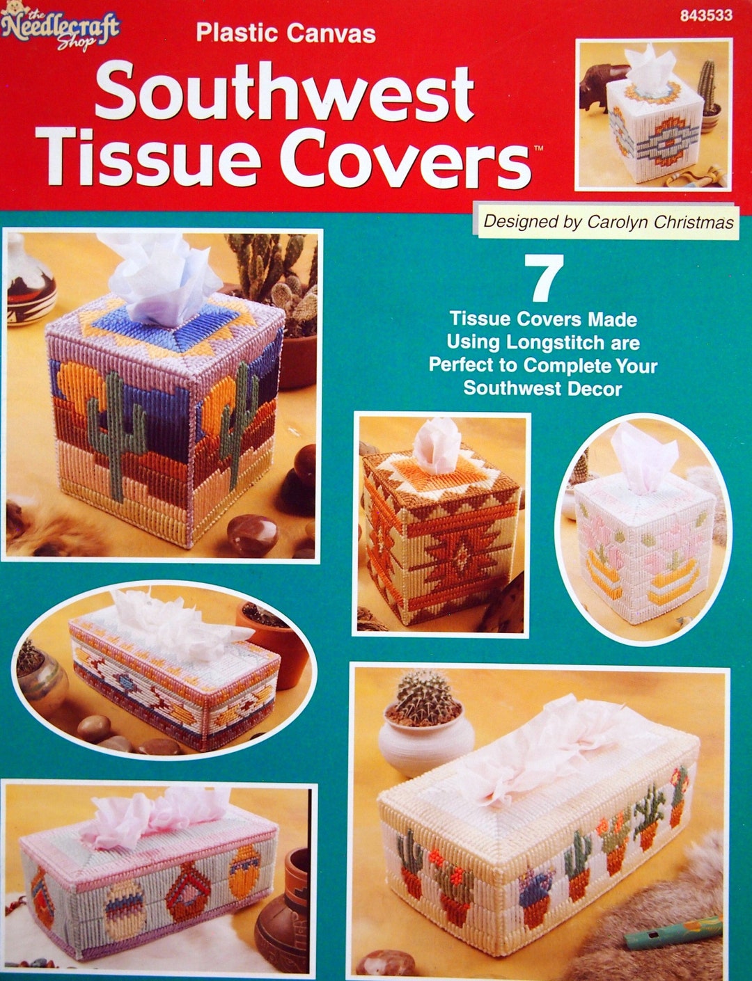 Southwest Tissue Covers - 7 Tissue Covers Using Longstitch by Carolyn ...