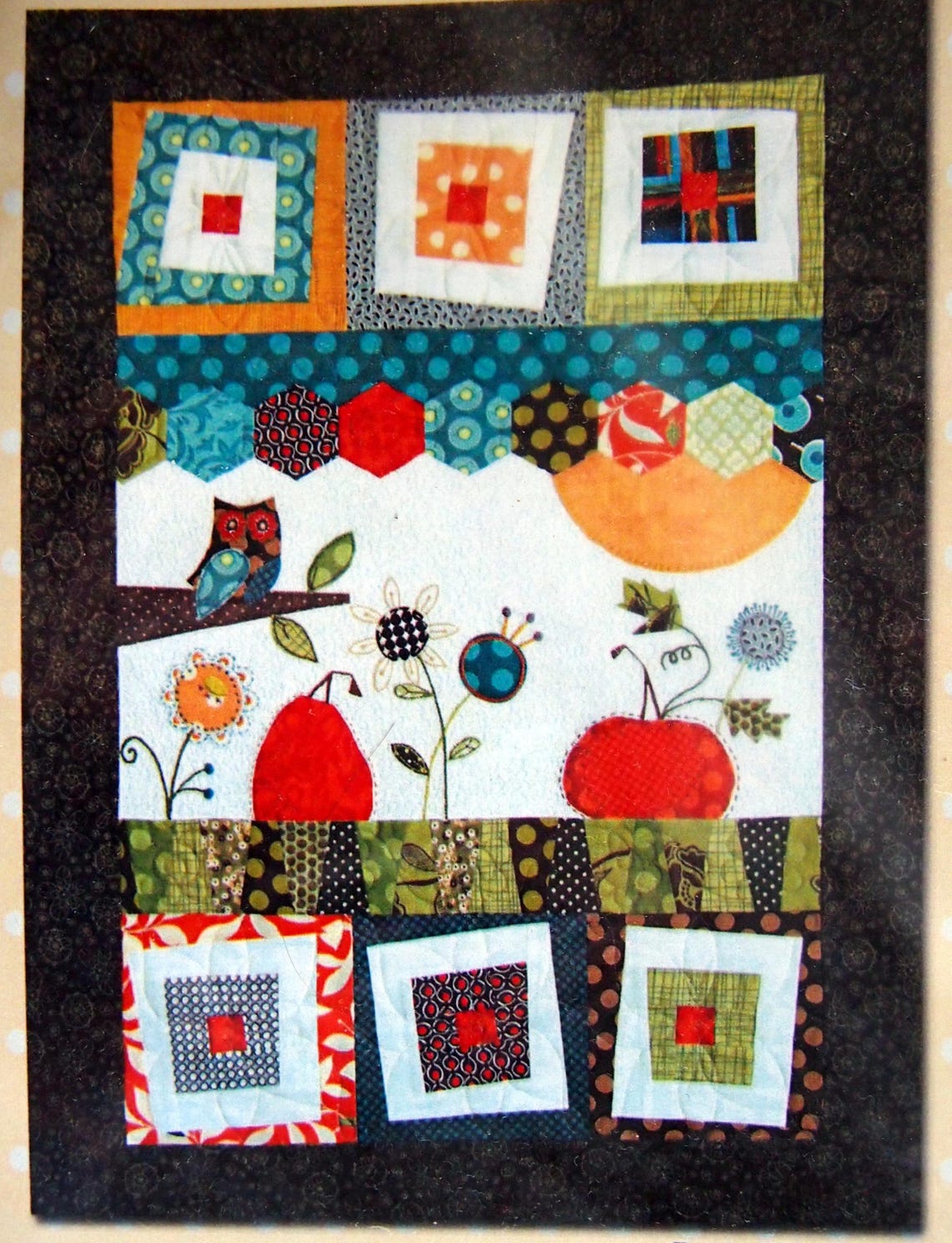 Wonky Fall Foliage by Sandra Workman and Pine Mountain Designs Applique ...
