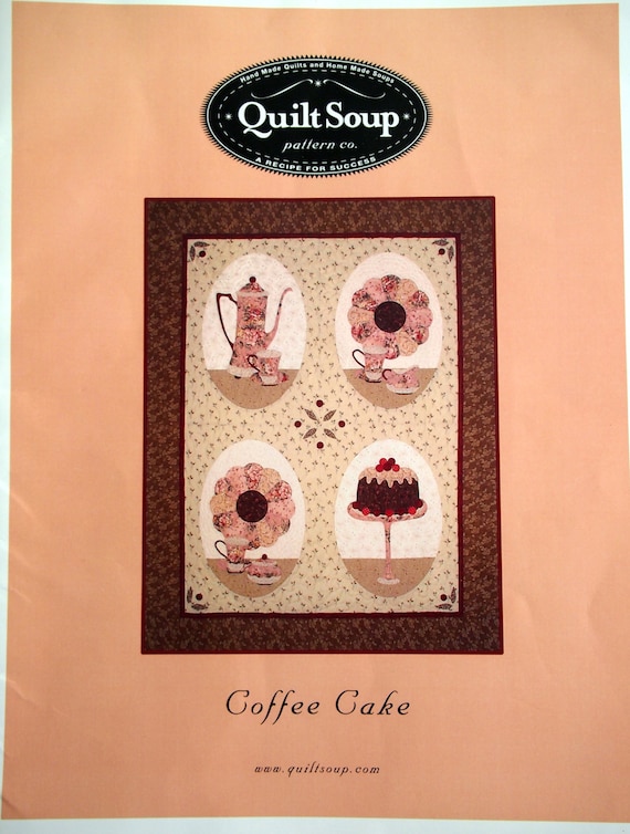 Coffee Cake By Quilt Soup Pattern Co. Applique Wall Hanging | Etsy