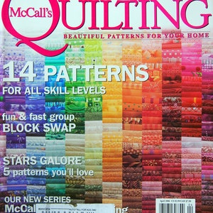 Mccall's Quilting - Beautiful Patterns for Your Home Quilt Pattern Magazine April 2006 - Etsy