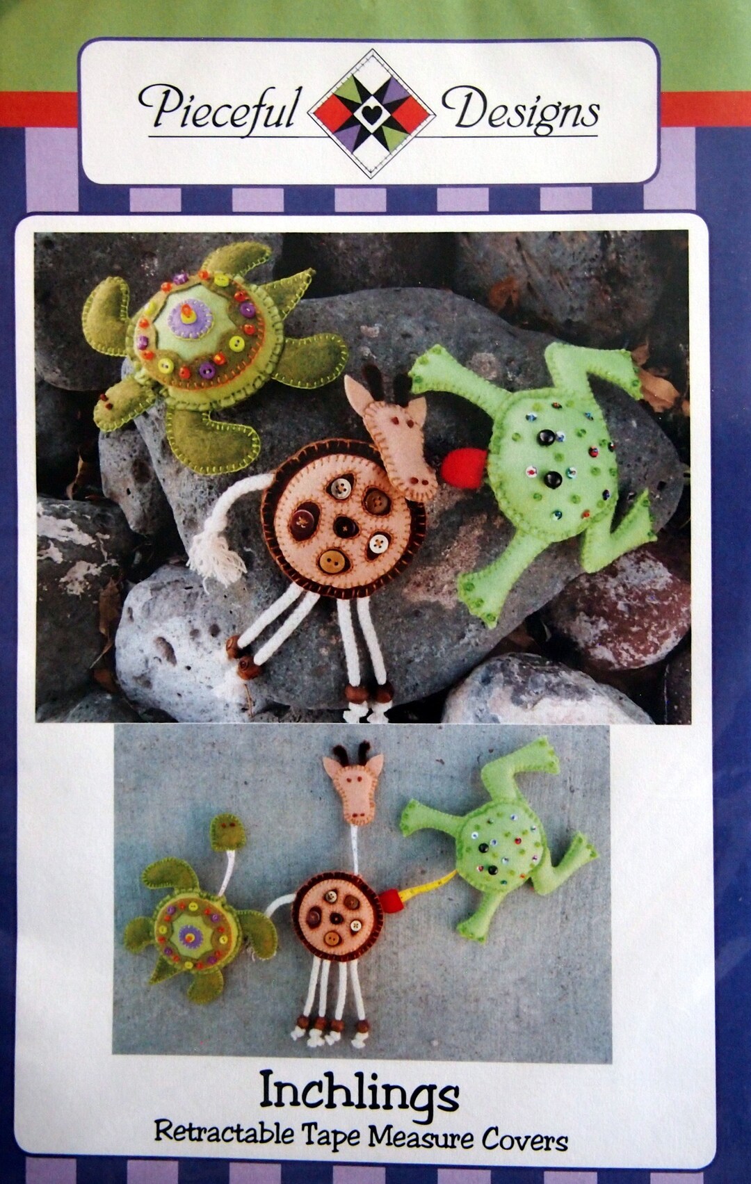 Inchlings - Retractable Tape Measure Covers by Pam Bocko and Pieceful ...