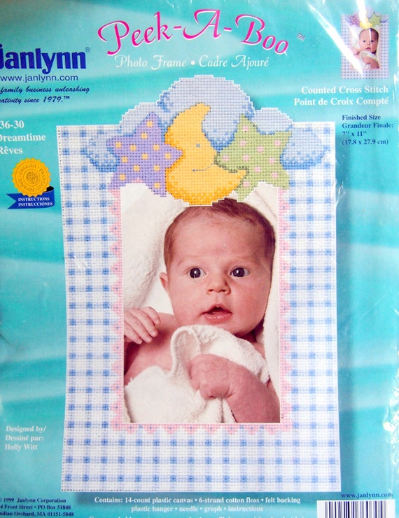 Dreamtime Peek A Boo Photo Frame by Janlynn Vintage Cross | Etsy