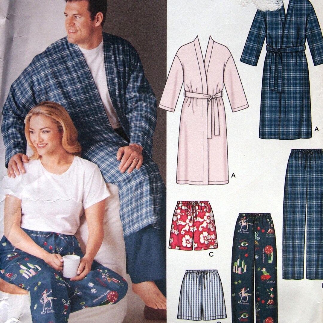 Women's and Men's Pants or Shorts and Robe Size XL, XXL, XXXL ...