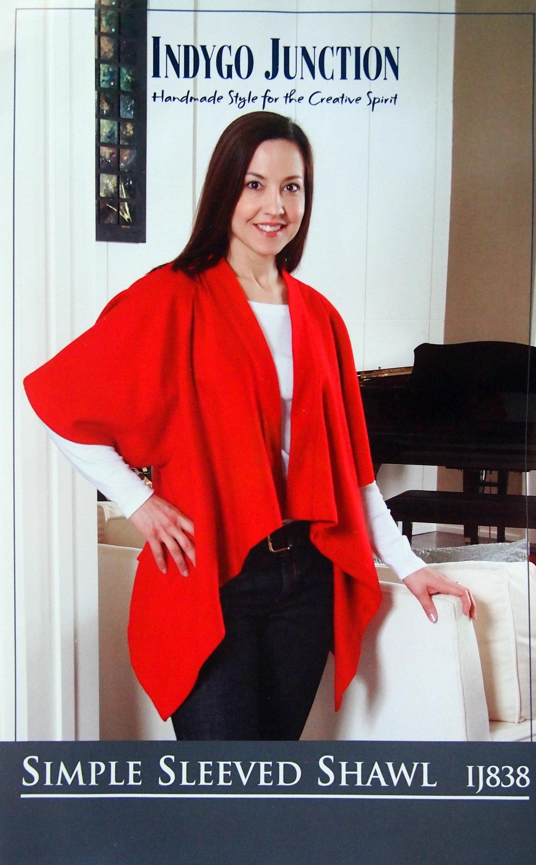 Simple Sleeved Shawl IJ838 by Indygo Junction Sewing Pattern Packet ...