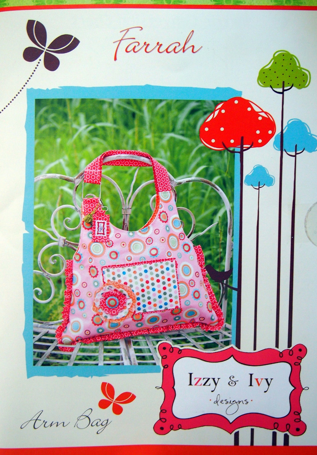Farrah - Arm Bag by Izzy & Ivy Designs Sewing Pattern Packet 2009 - Etsy