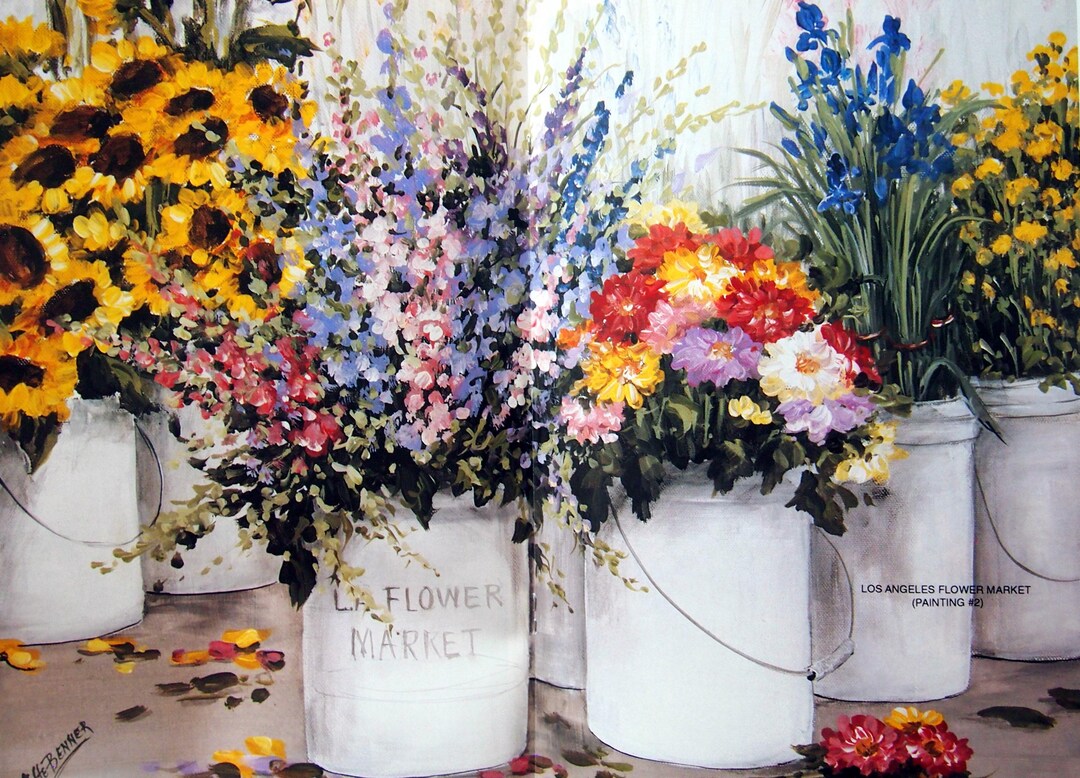 The Flower Market by Joyce Benner Vintage Tole and Decorative Painting ...
