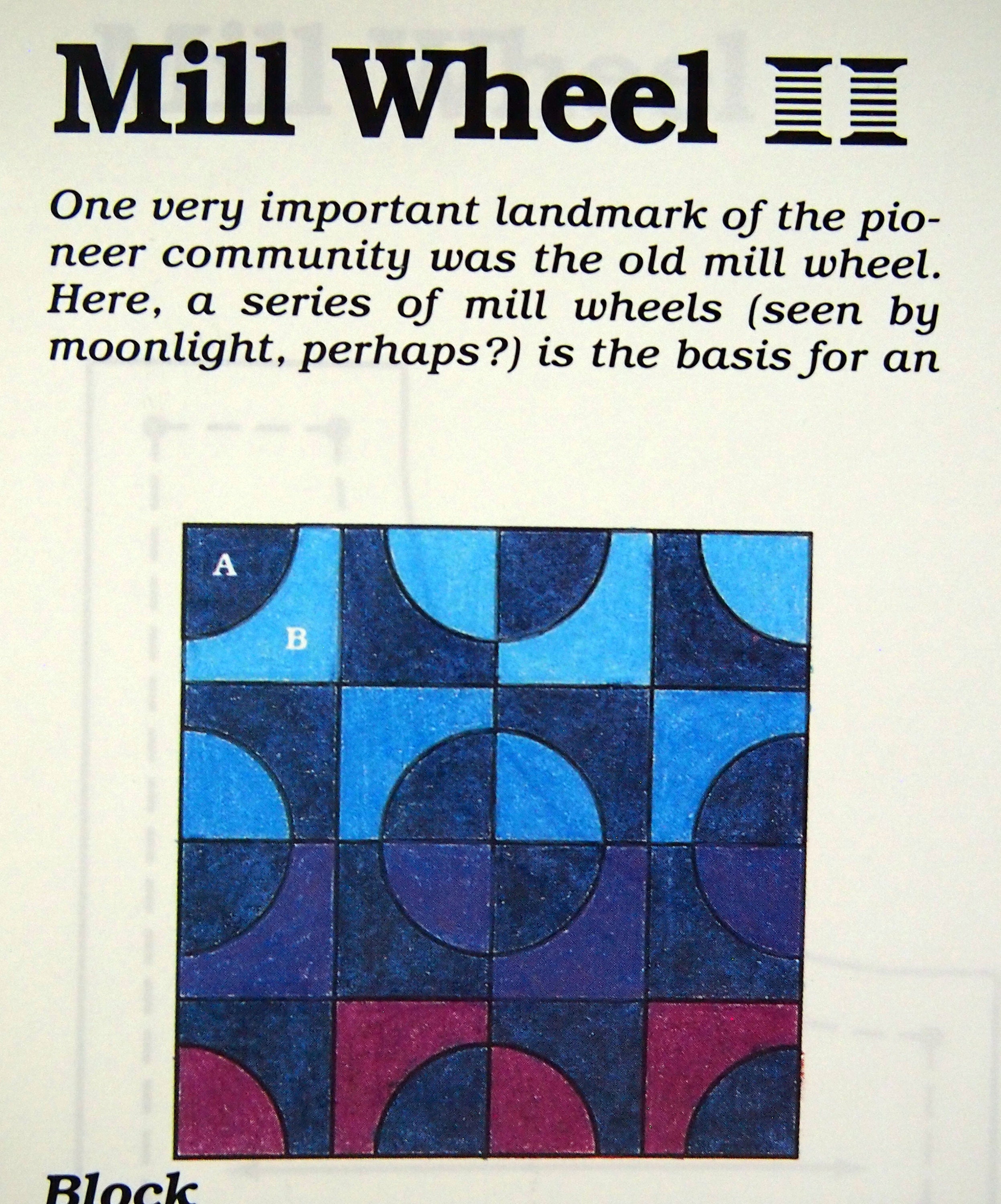 Quilt Pattern Mill Wheel Quilt Sewing Pattern Plastic Template Kits ...