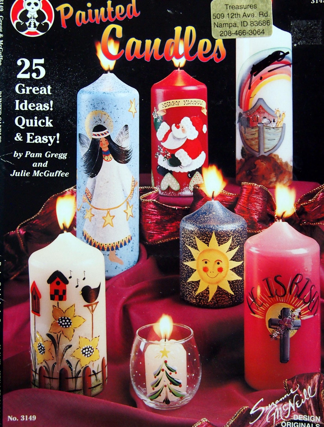 Painted Candles - 25 Great Ideas by Pam Gregg and Julie Mcguffee ...