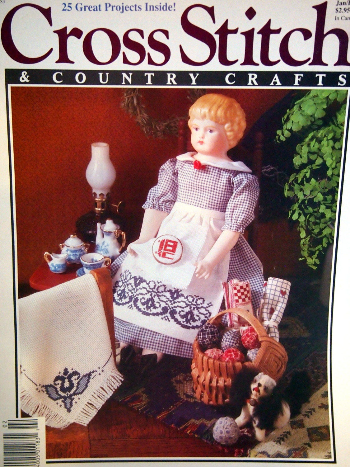 Cross Stitch and Country Crafts Cross Stitch Pattern Magazine - Etsy