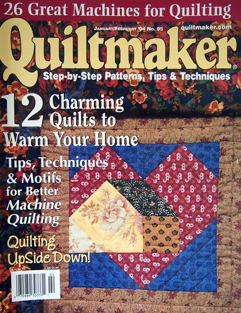 Quiltmaker Step-by-step Patterns Tips & Techniques Quilt | Etsy