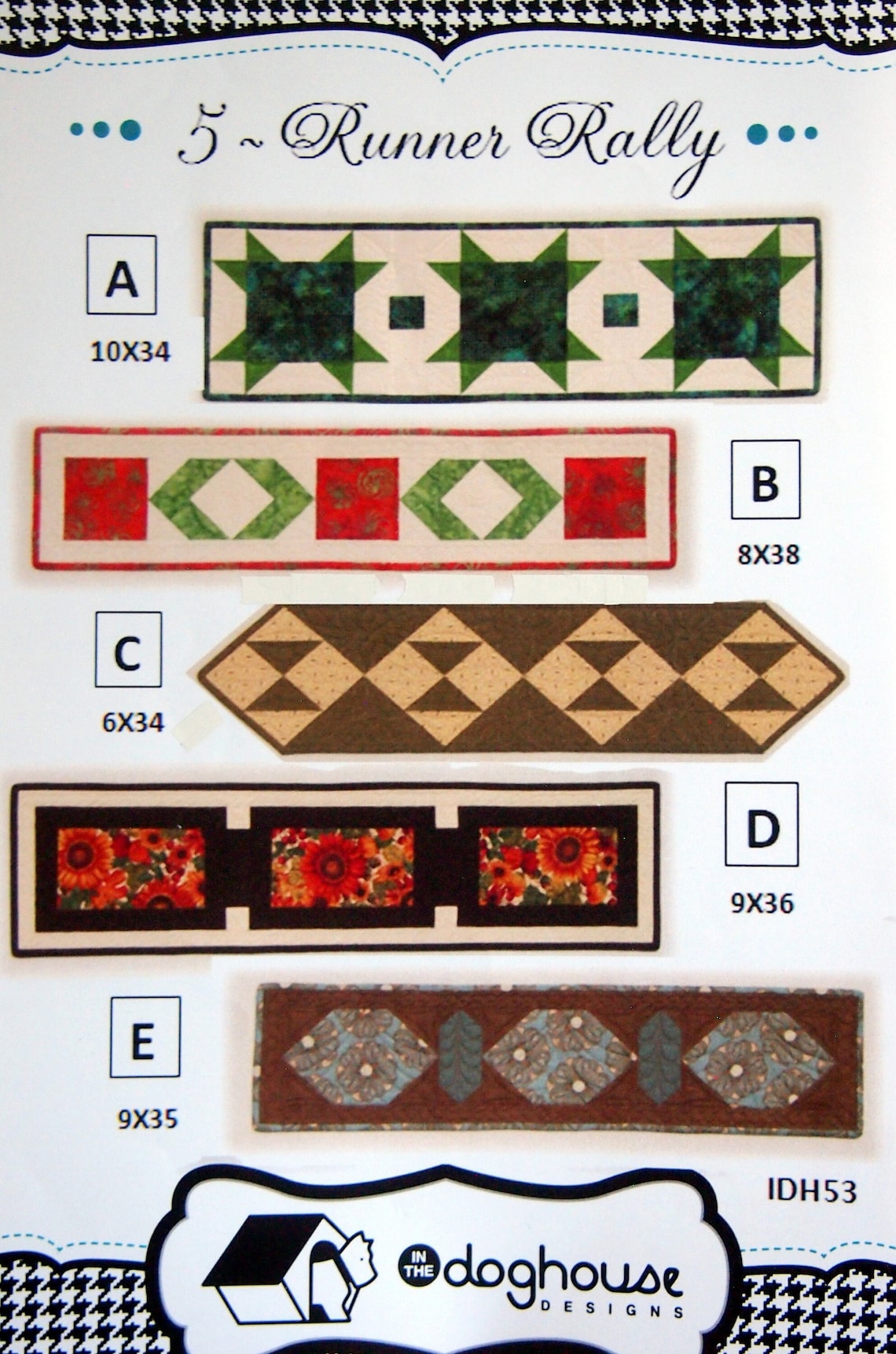 5-runner Rally by Deborah Bahr-johnson and in the Doghouse Designs ...