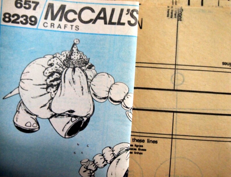 Hugachum Circus Mccall's 8239 Vintage Uncut Sewing Pattern - Etsy