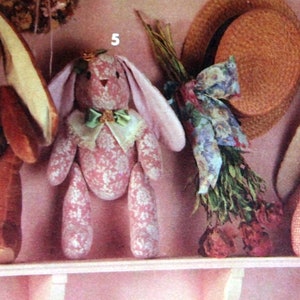 Stuffed Decorative Rabbit in Two Sizes Simplicity Crafts 8104 Vintage ...
