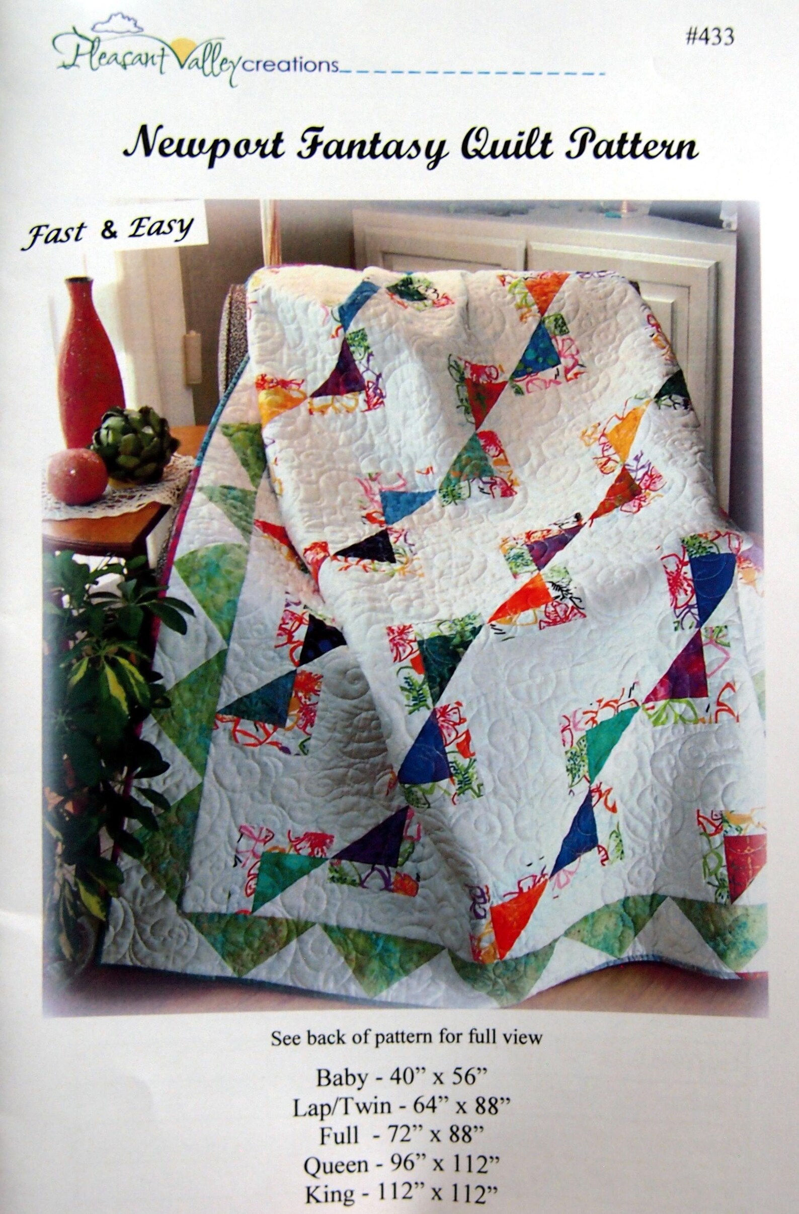 Newport Fantasy Quilt Pattern by Pleasant Valley Creations Quilt ...