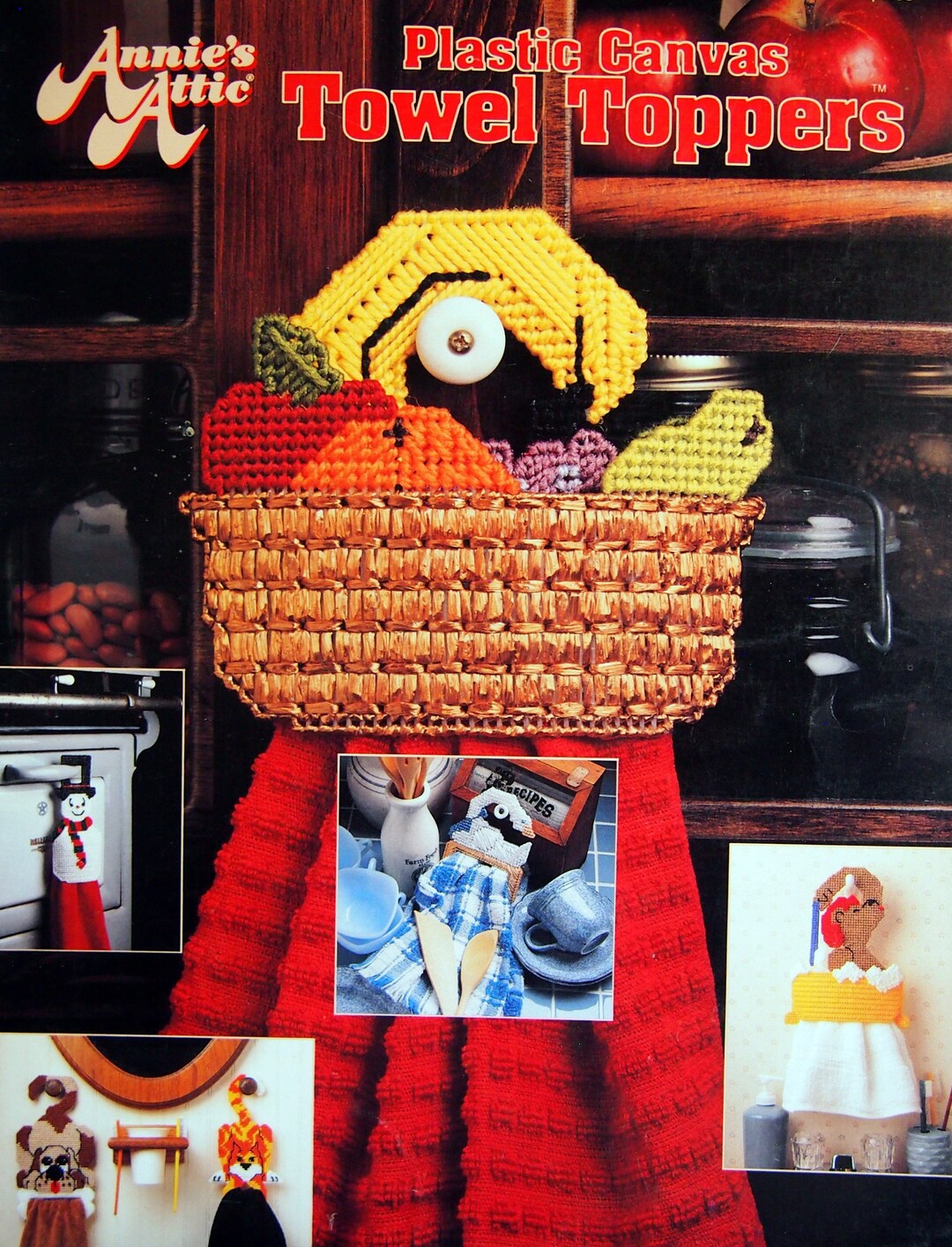 Towel Toppers by Debbie Tabor and Annie's Attic Vintage Plastic Canvas ...