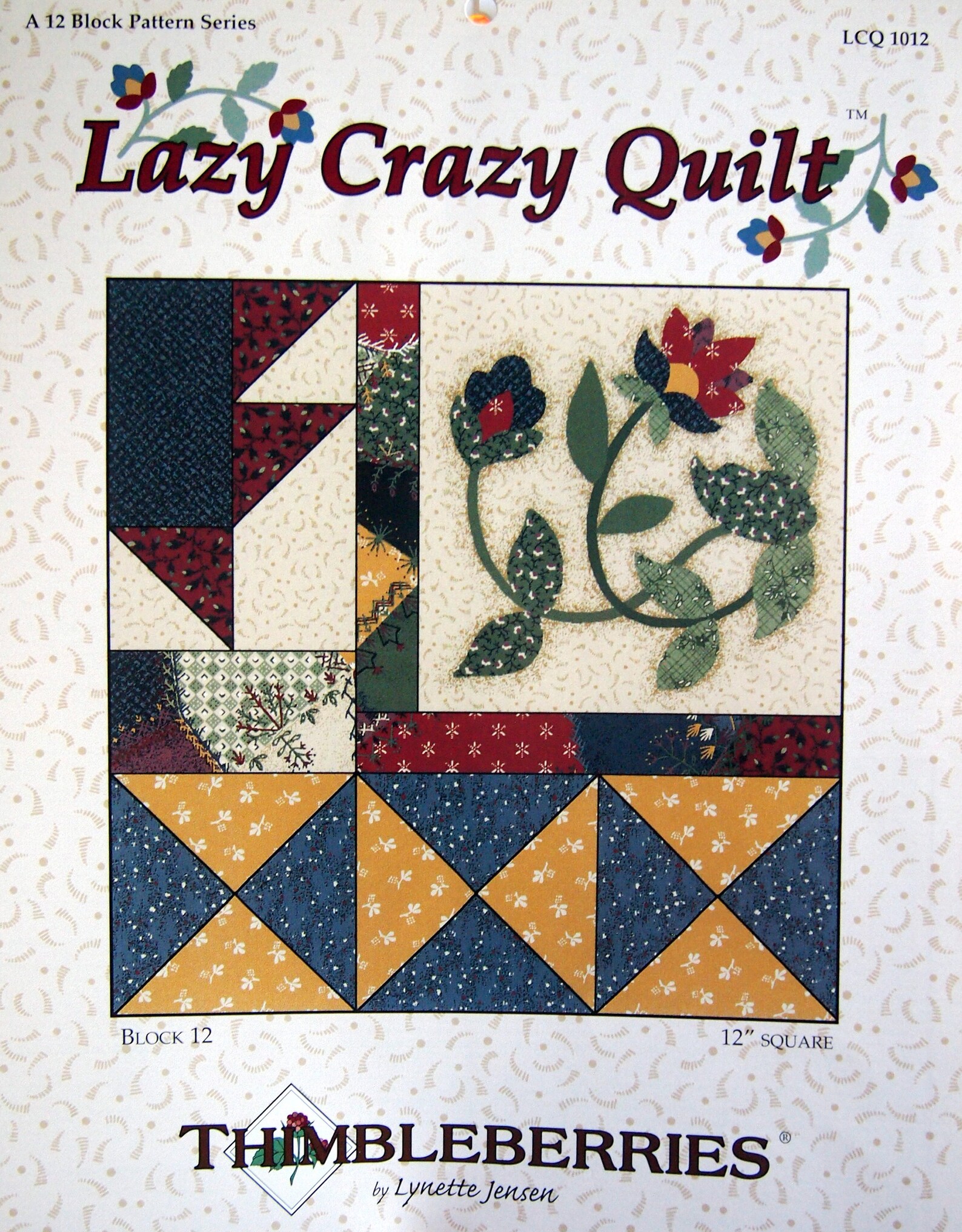Lazy Crazy Quilt A 12 Block Pattern Series Complete Set of | Etsy