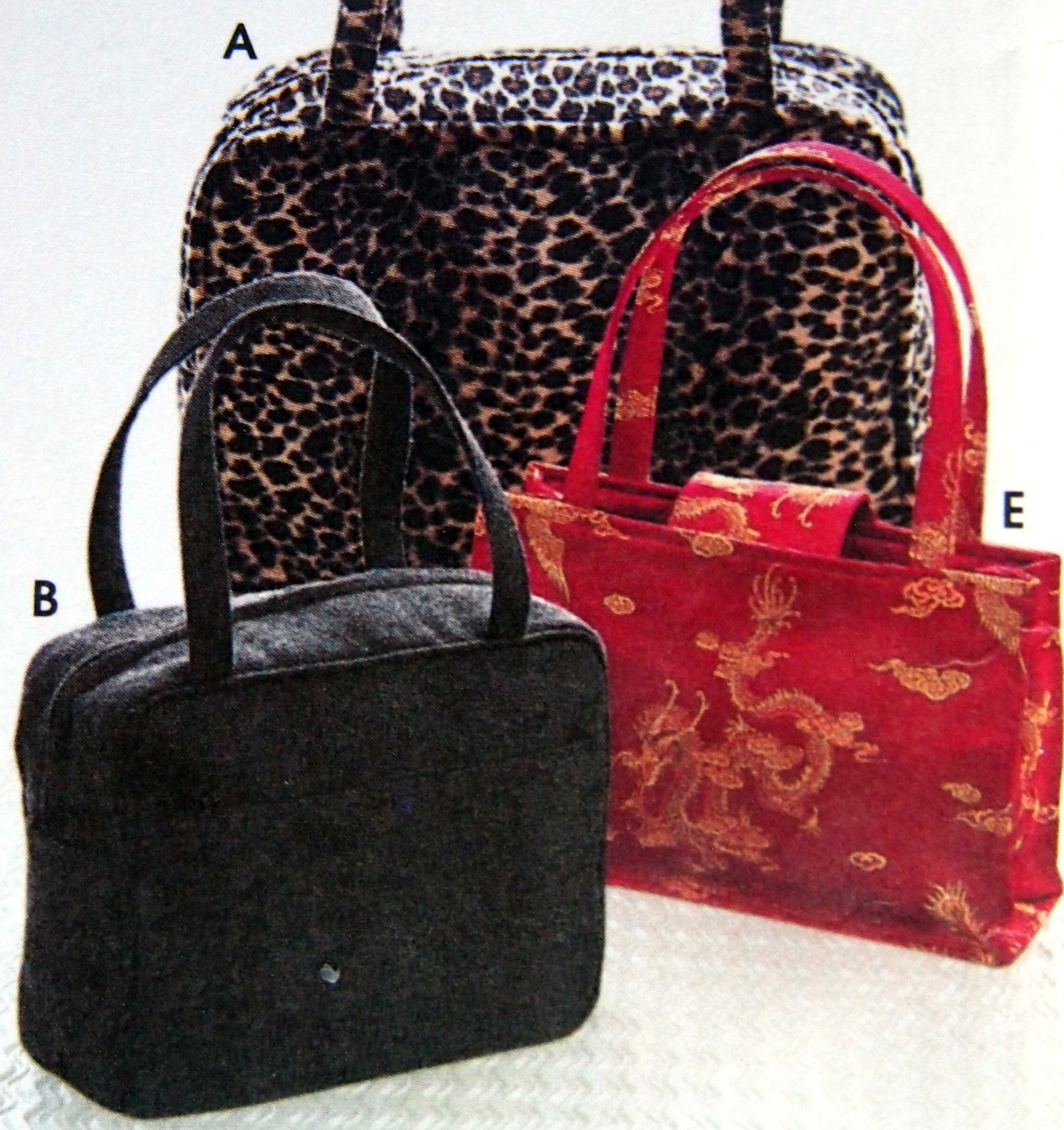 Handbags in Two or Three Sizes and Tote Simplicity Crafts 8331 - Etsy