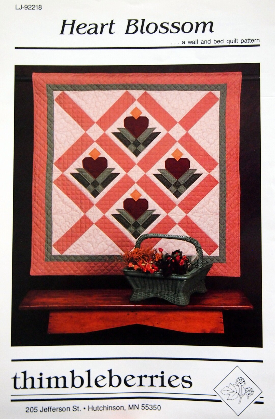 Heart Blossom by Thimbleberries Quilt Pattern Packet Undated - Etsy