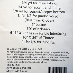 Clutter Keeper by Sherri K. Falls and This & That Small Sewing Pattern ...