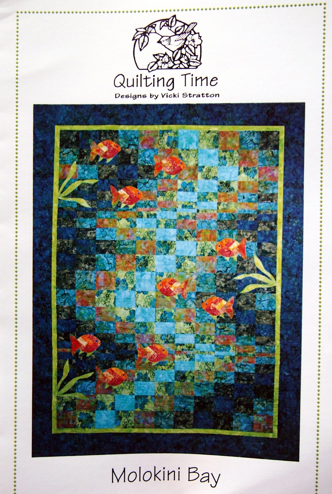 Molokini Bay by Vicki Stratton and Quilting Time Quilt Pattern Packet 2012 - Etsy