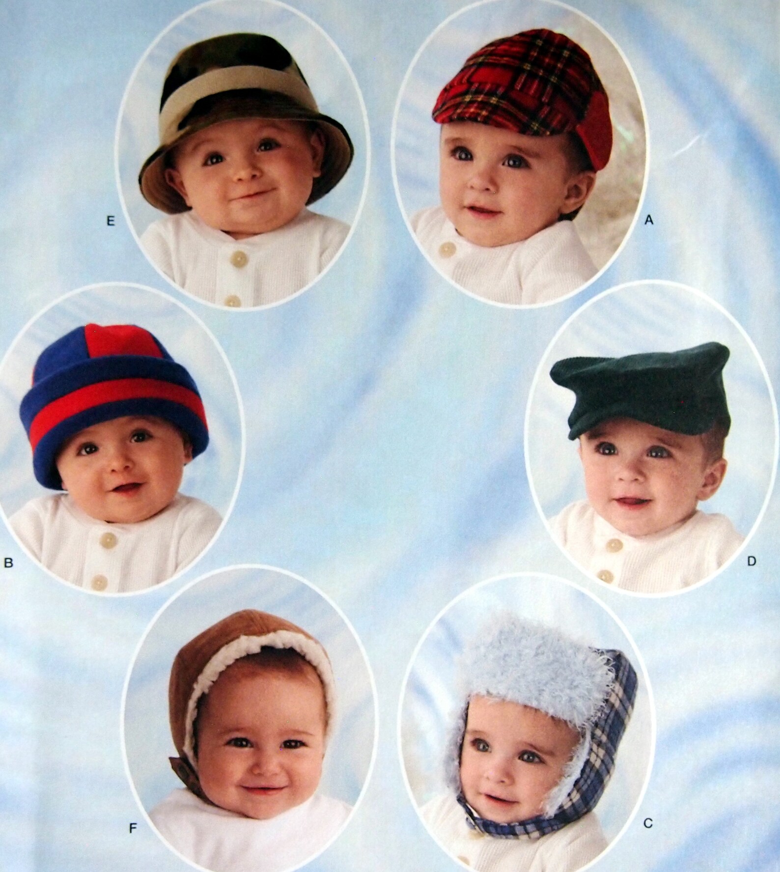 Babies' and Toddlers' Hats in Four Sizes Simplicity 3555 Uncut Sewing ...