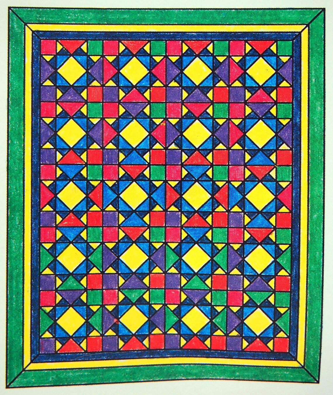 Missouri Star with Template by Spinning Spools Vintage Quilt - Etsy