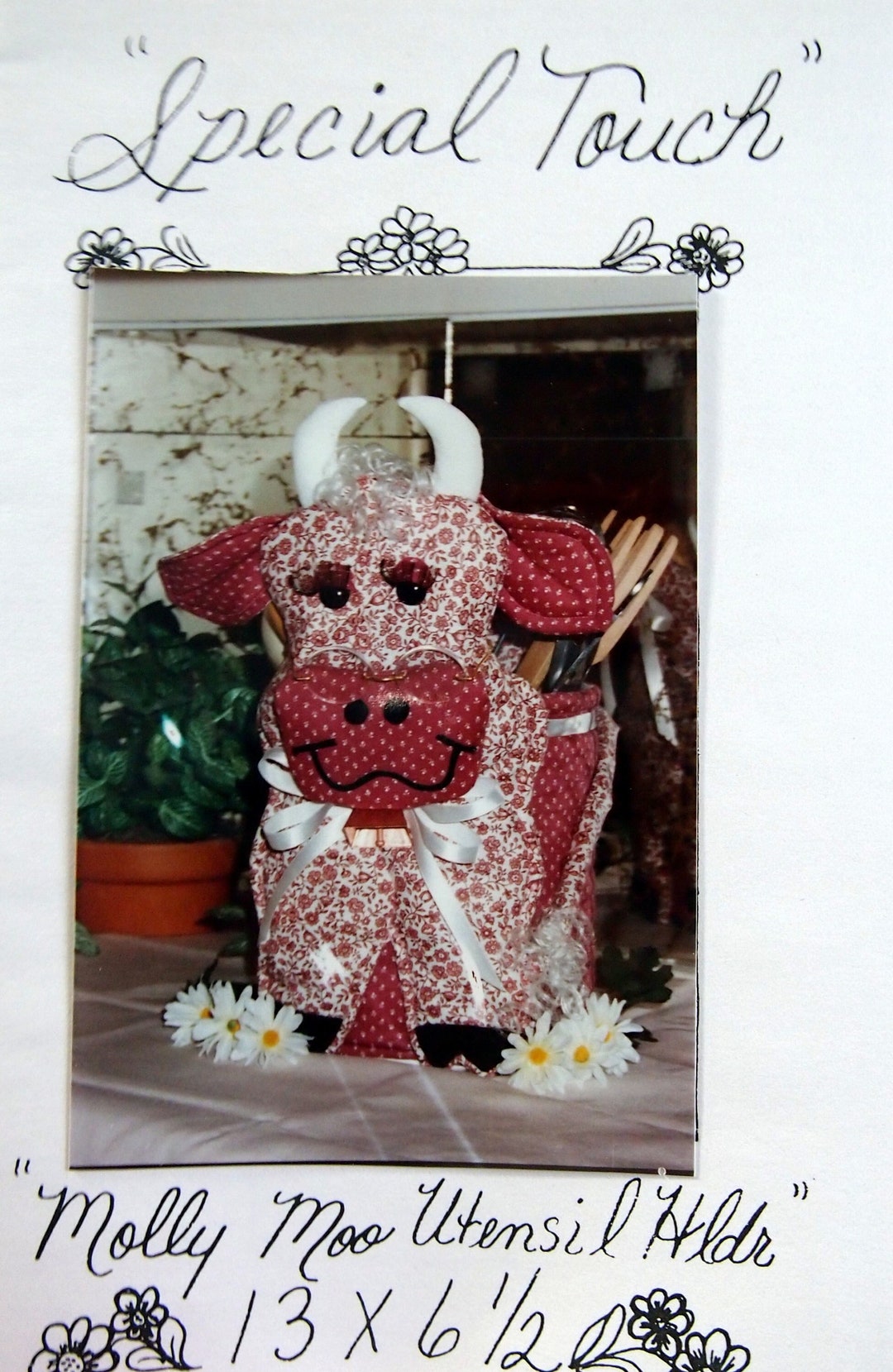 Molly Moo Utensil Holder by Special Touch Vintage Sewing Pattern Packet ...