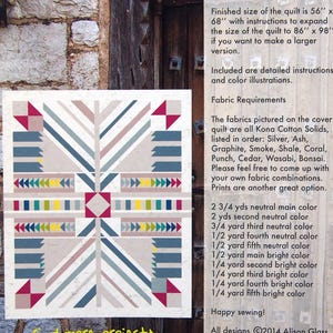 Timber by Jamie Naughton and Alison Glass Small Quilt Pattern Leaflet ...