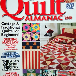 Quilt Almanac 2010 - Quilt Pattern Magazine 2010 - Etsy