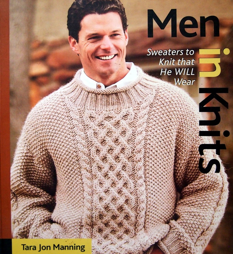 Men in Knits Sweaters to Knit That He WILL Wear by Tara Jon - Etsy