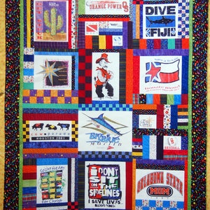 T-shirt Memory Quilt by Marilyn Robinson and Four Corners Quilt Pattern ...