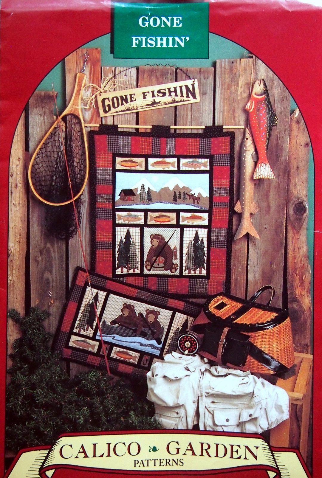 Gone Fishin' by Lisa Seely and Calico Gardens Patterns Vintage Quilt ...