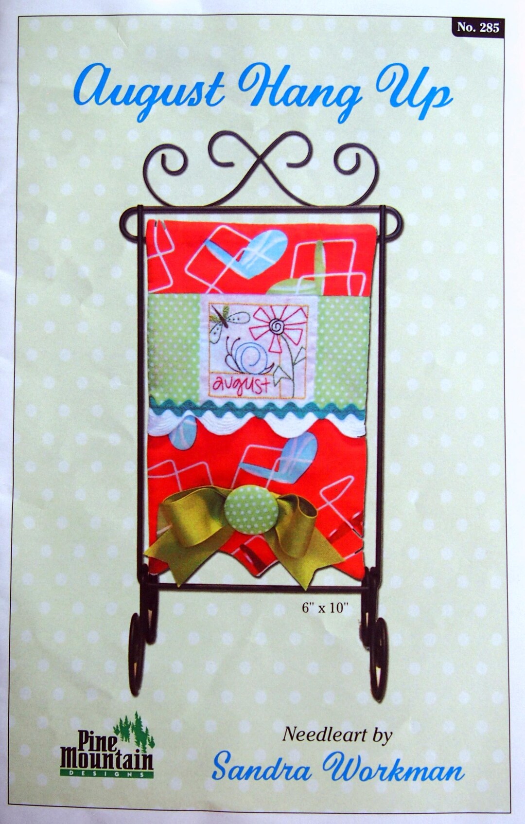 August Hang up by Sandra Workman and Pine Mountain Designs Embroidery ...