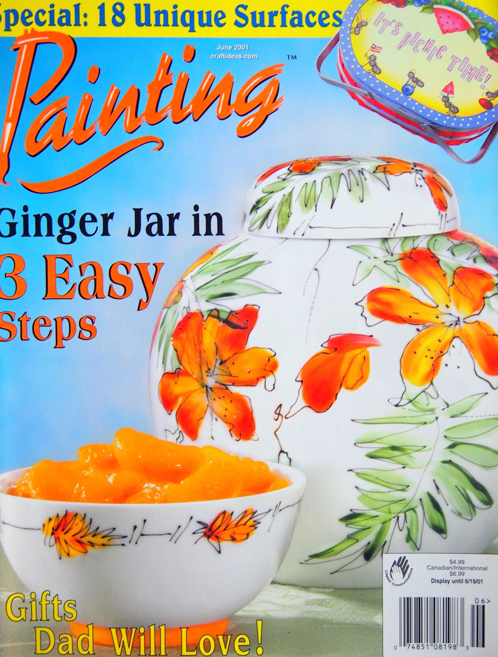 Painting - Tole and Decorative Painting Pattern Magazine June 2001 - Etsy