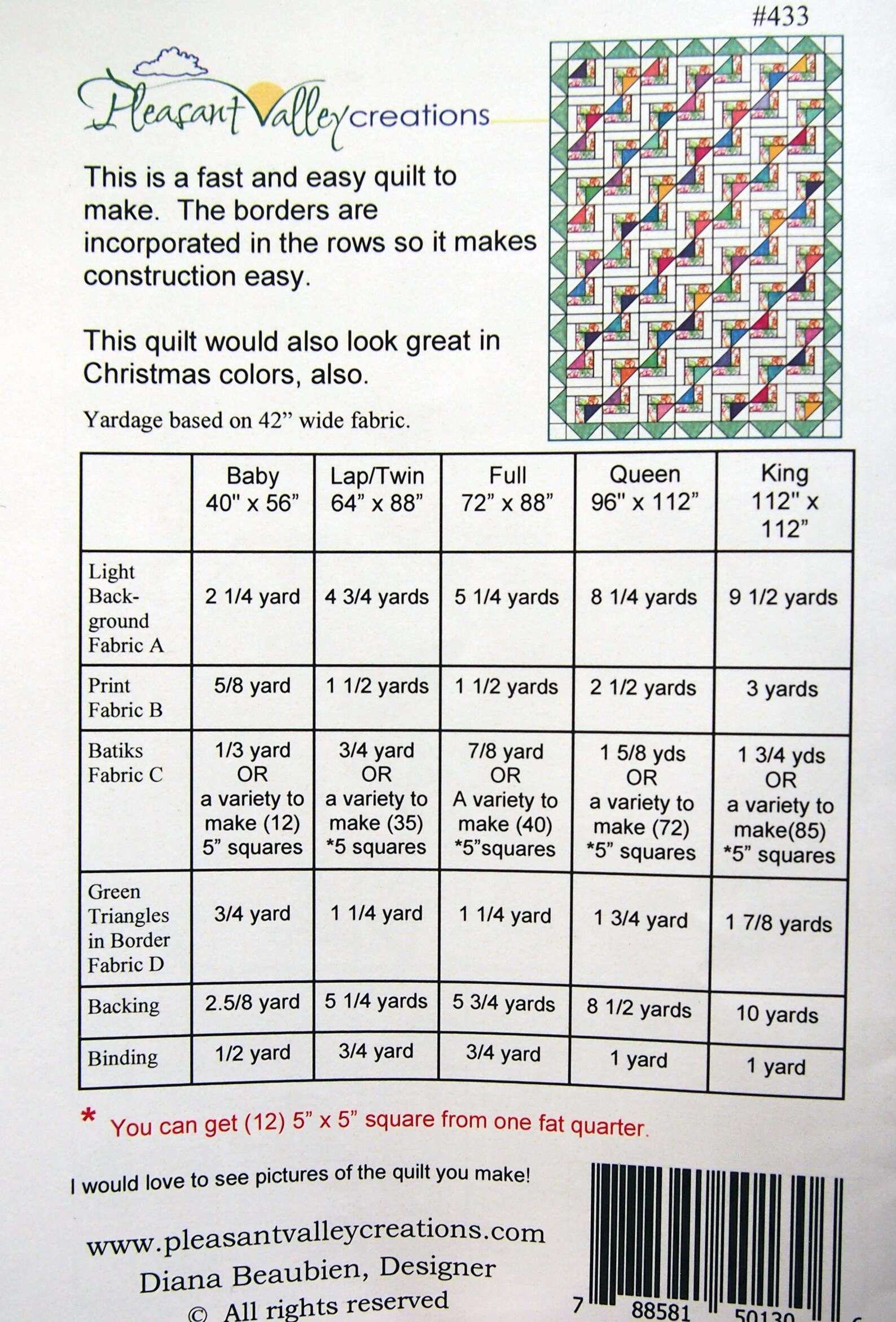 Newport Fantasy Quilt Pattern by Pleasant Valley Creations Quilt ...